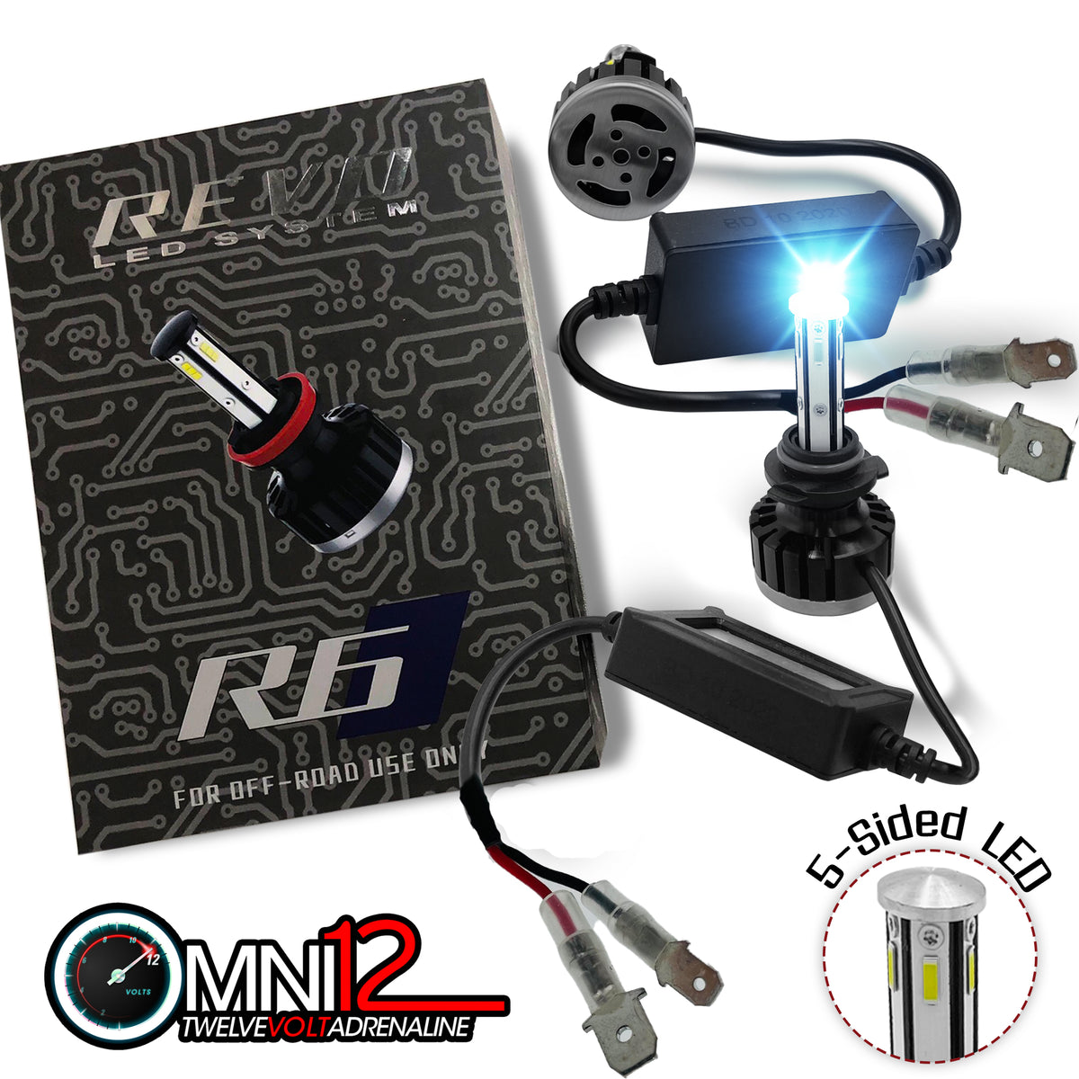 R6 LED HEADLIGHT CONVERSION KIT – OMNI12
